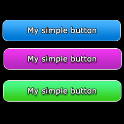 Create rounded corner buttons in photoshop using gradient