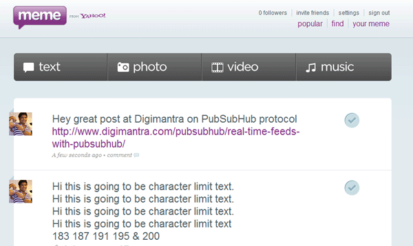 Yahoo meme english - inside preview