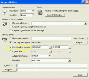 How to schedule emails using Microsoft Outlook